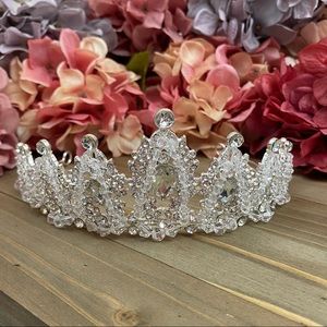 Accessories | Ice Princess Silver Crystal Bridal Tiara Crown | Poshmark